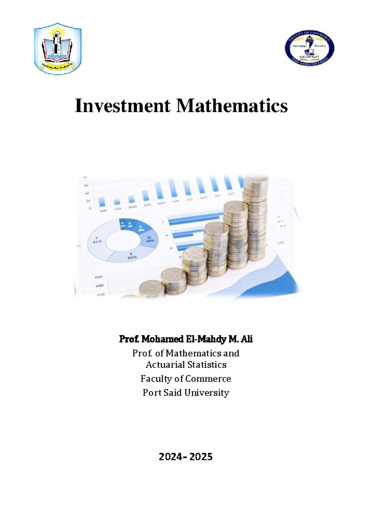 Mathematics of Investment - ESTA213 Lecture Notes - Studocu