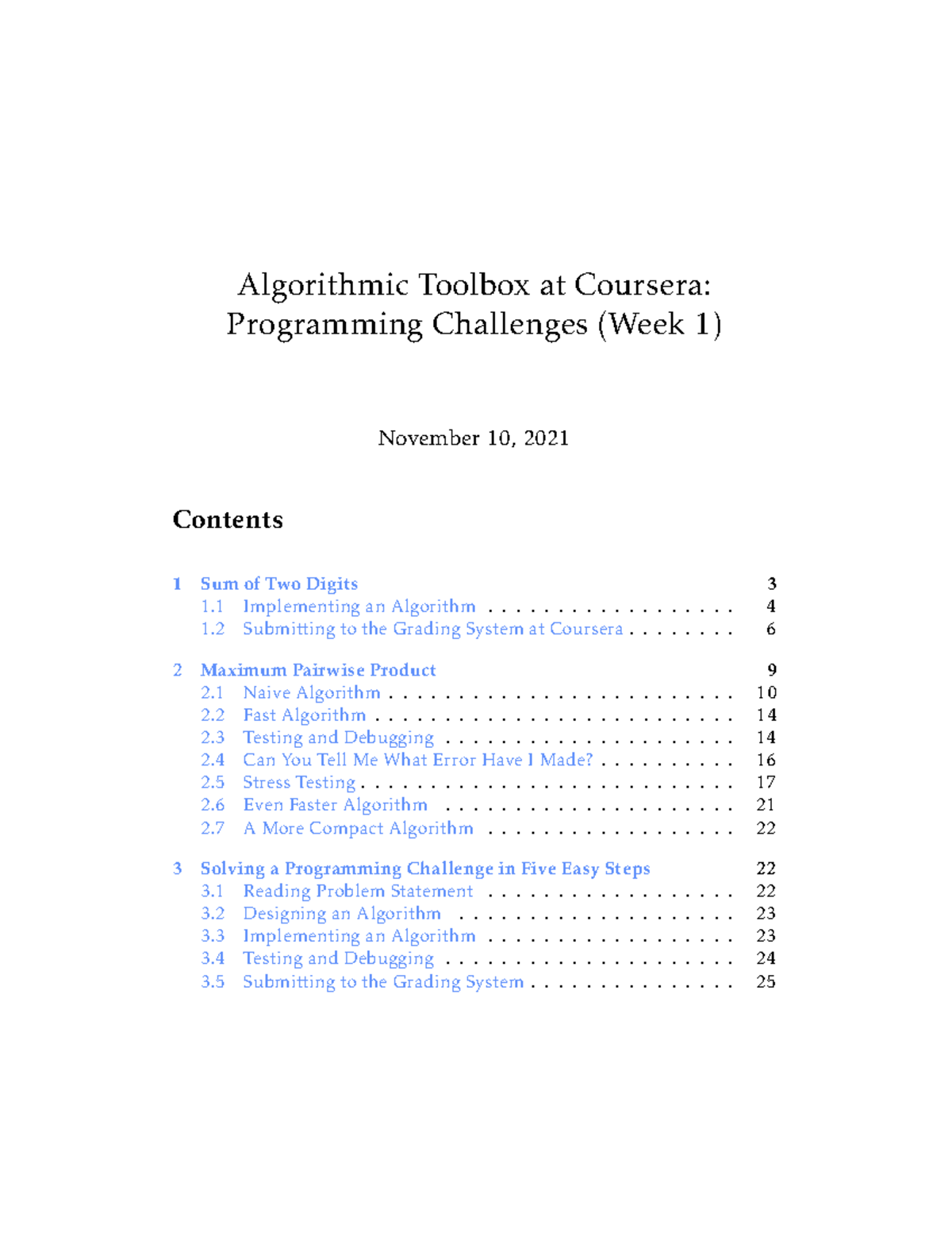 Week 1 Programming Challenges: Solutions & Algorithms Guide (CS101) - Studocu