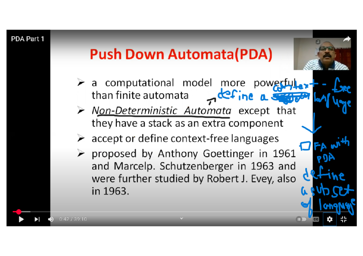 PDA Part 1: Push Down Automata Overview and Design Notes - Studocu