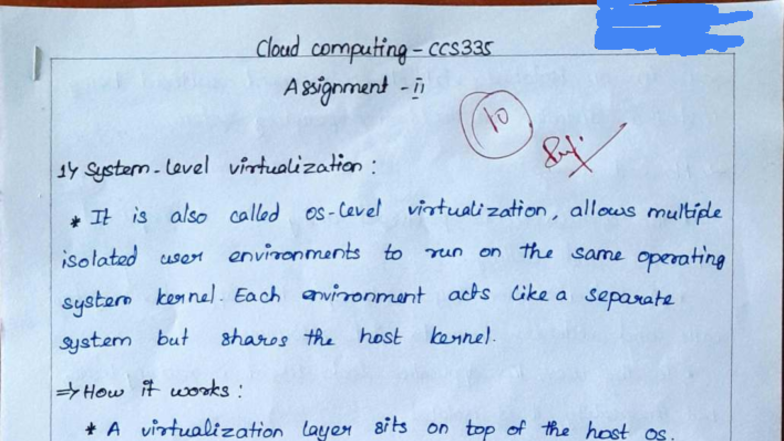 Cloud Computing Virtualization: Advantages & Isolation Techniques (AS-2) - Studocu