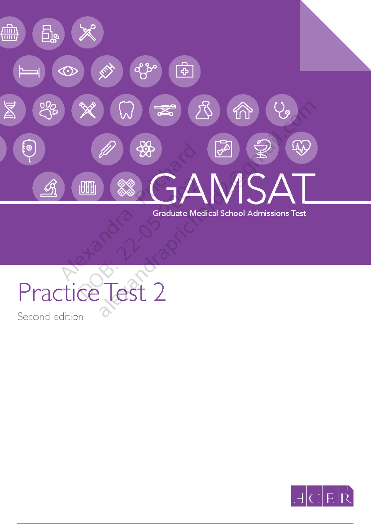 GAMSAT Al Practice Test 2: Second Edition Overview and Insights - Studocu