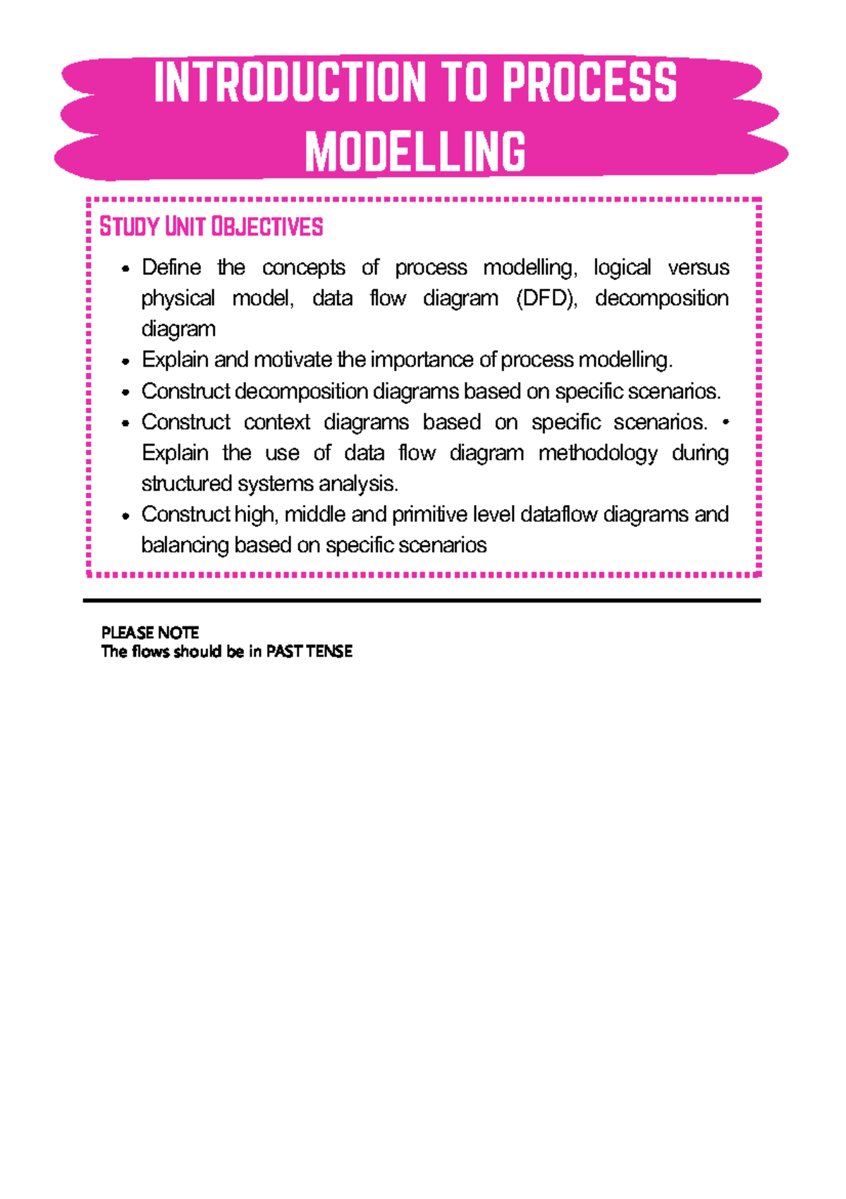 INF271 Process Modelling: Key Concepts and Diagrams - Studocu