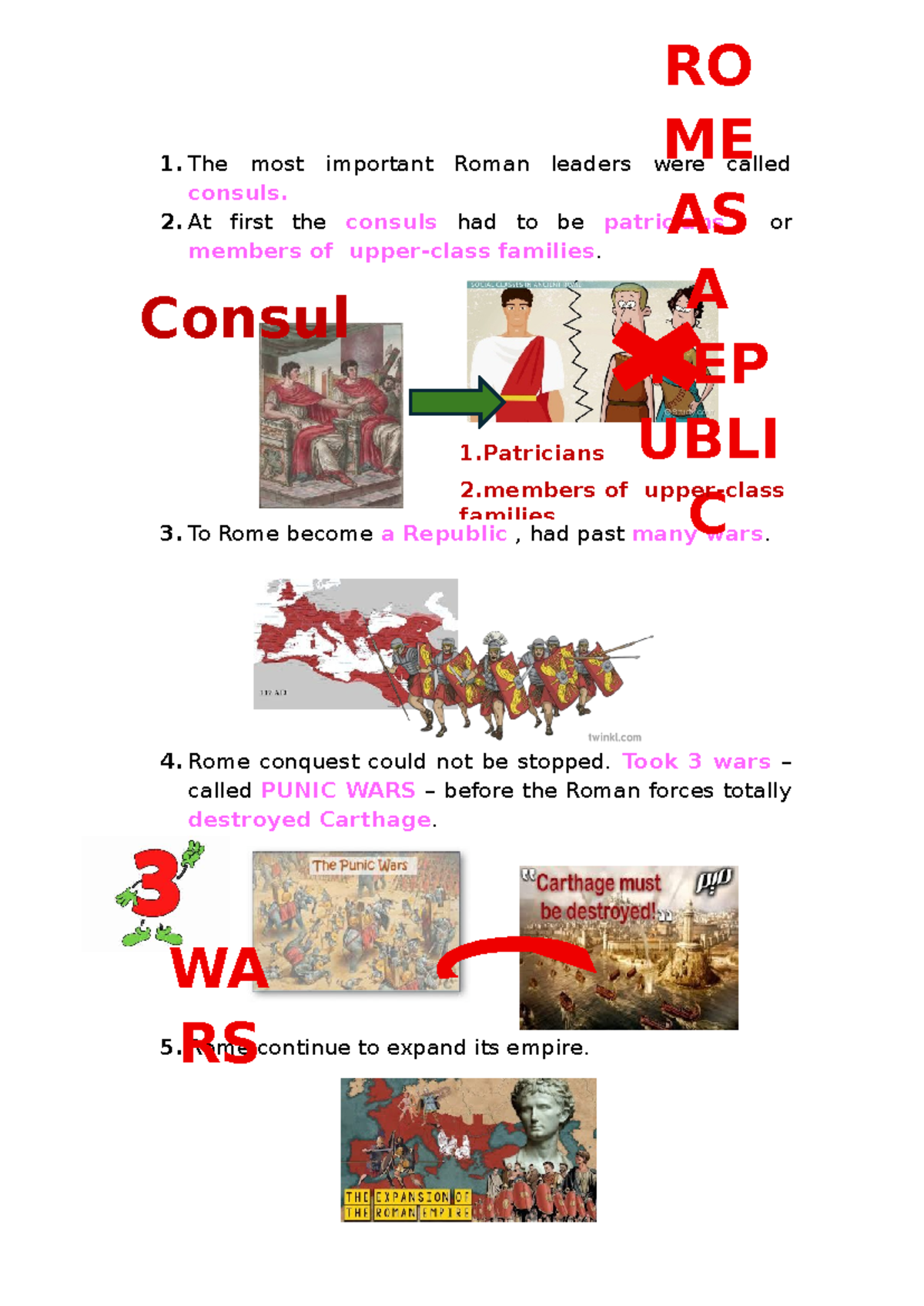 Roman Republic Overview: Consuls, Wars, and Julius Caesar - Studocu