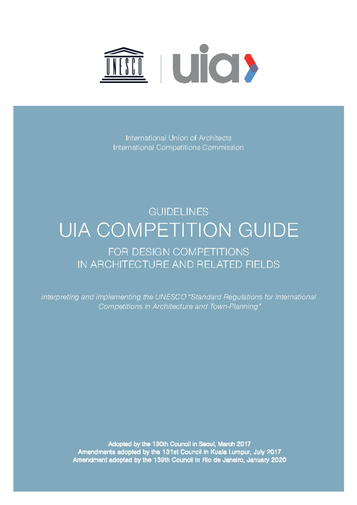 2 UIA competition guide 2020 - International Union of Architects ...