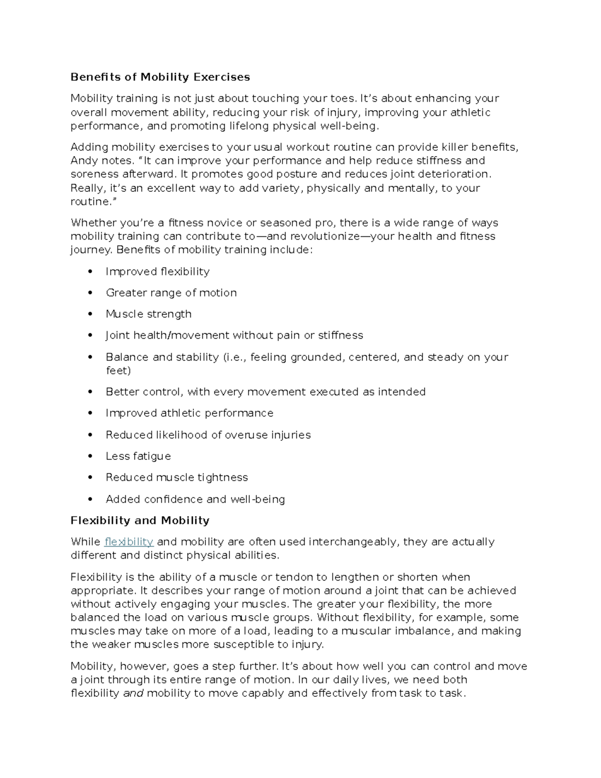 Benefits of Agility Training for Athletes - Benefits of Mobility ...