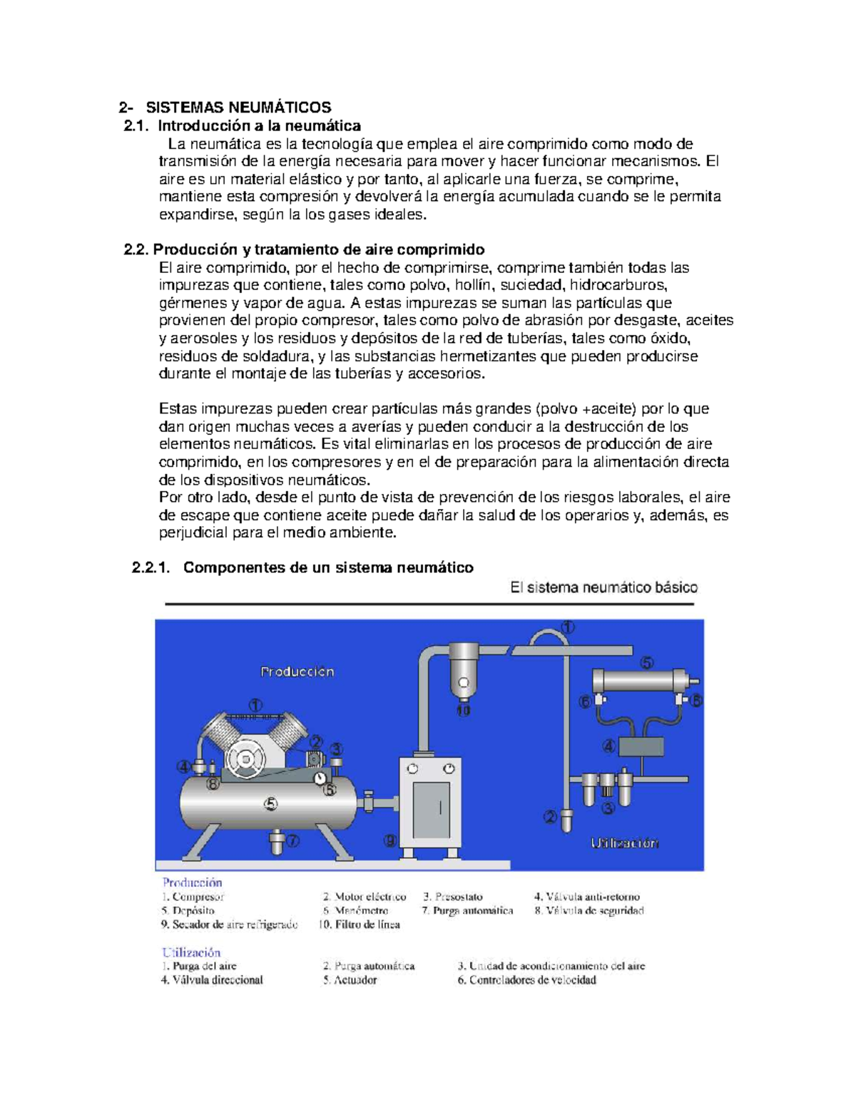 Tema 2: Sistemas Neumáticos - Introducción y Componentes - Studocu