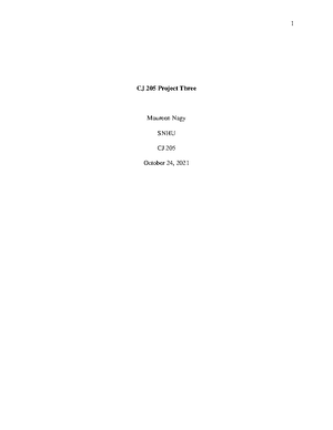 Cj205 module 2 activity - Module 2 Activity Criminal Justice Policing ...