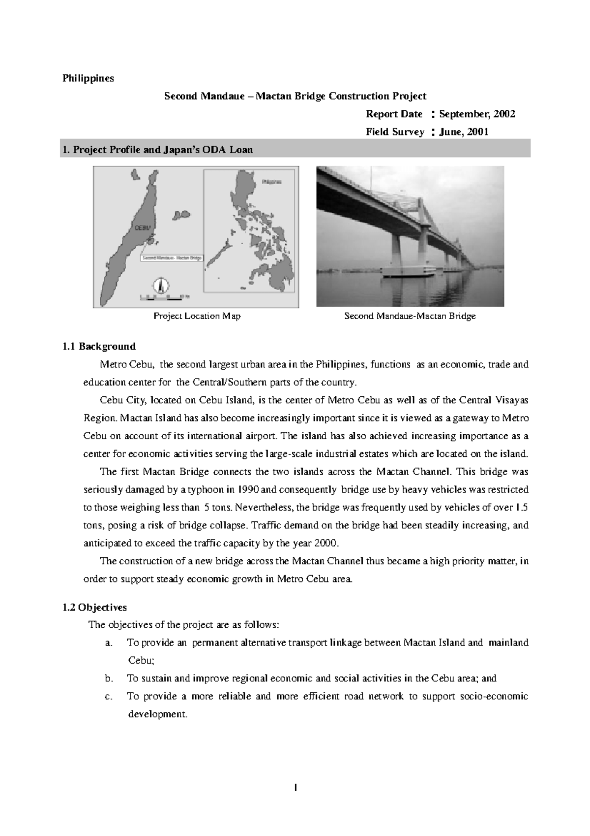Case Study of the Second Mandaue-Mactan Bridge Project (Philippines ...