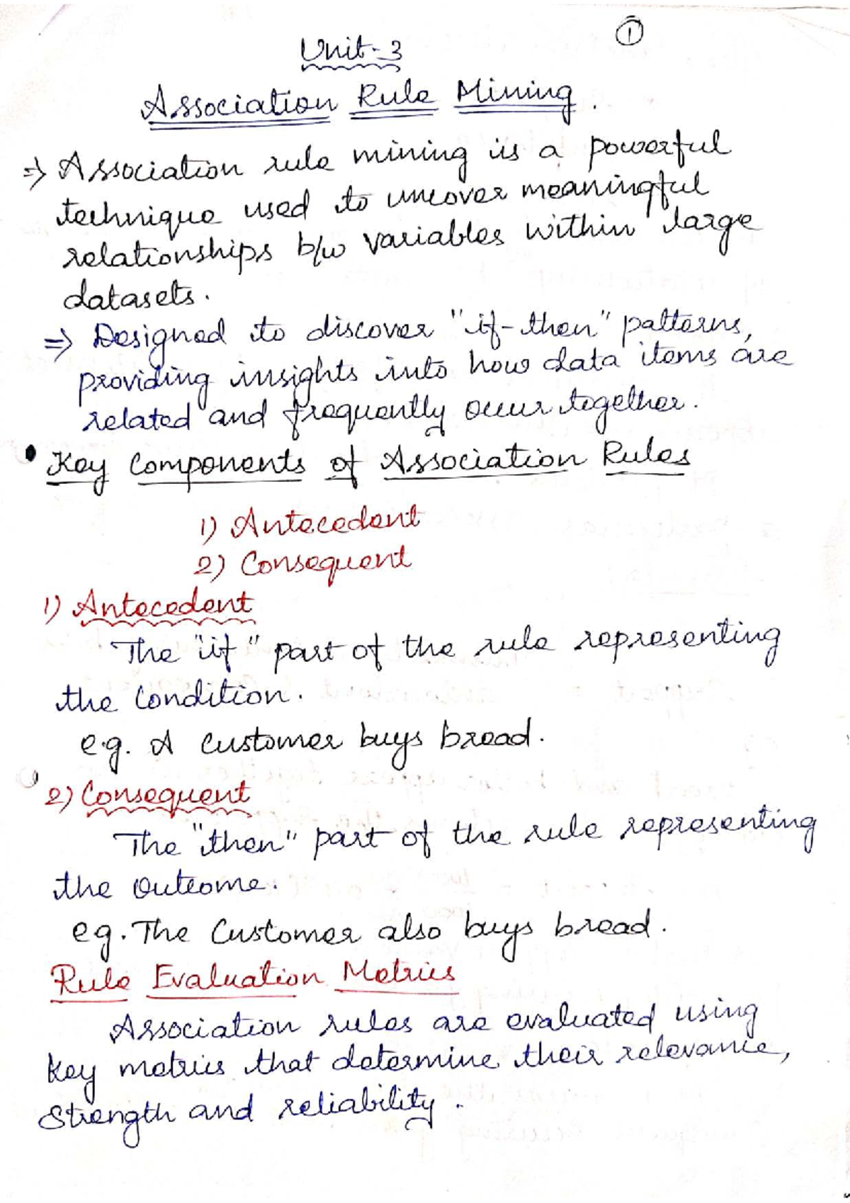 DWDM - UNIT 3 - Association Rule Mining and Correlation Analysis Notes ...
