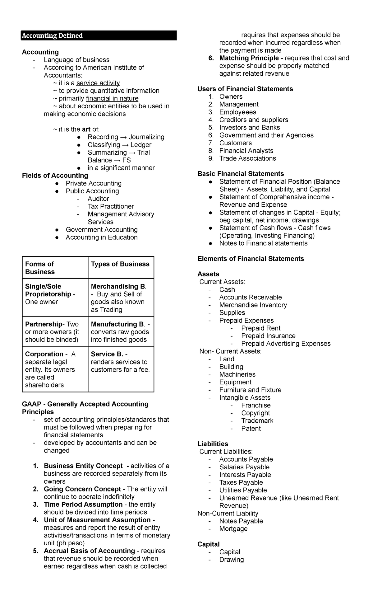 FAR Reviewer - Accounting Principles and Financial Statements - Studocu