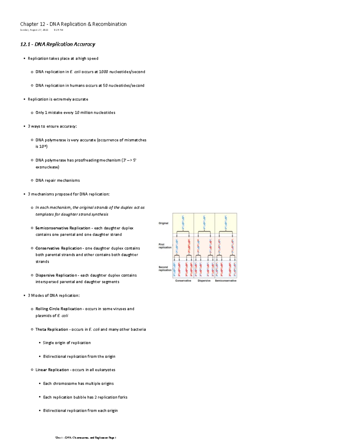 Chapter 12 - Insights into DNA Replication & Recombination Processes ...
