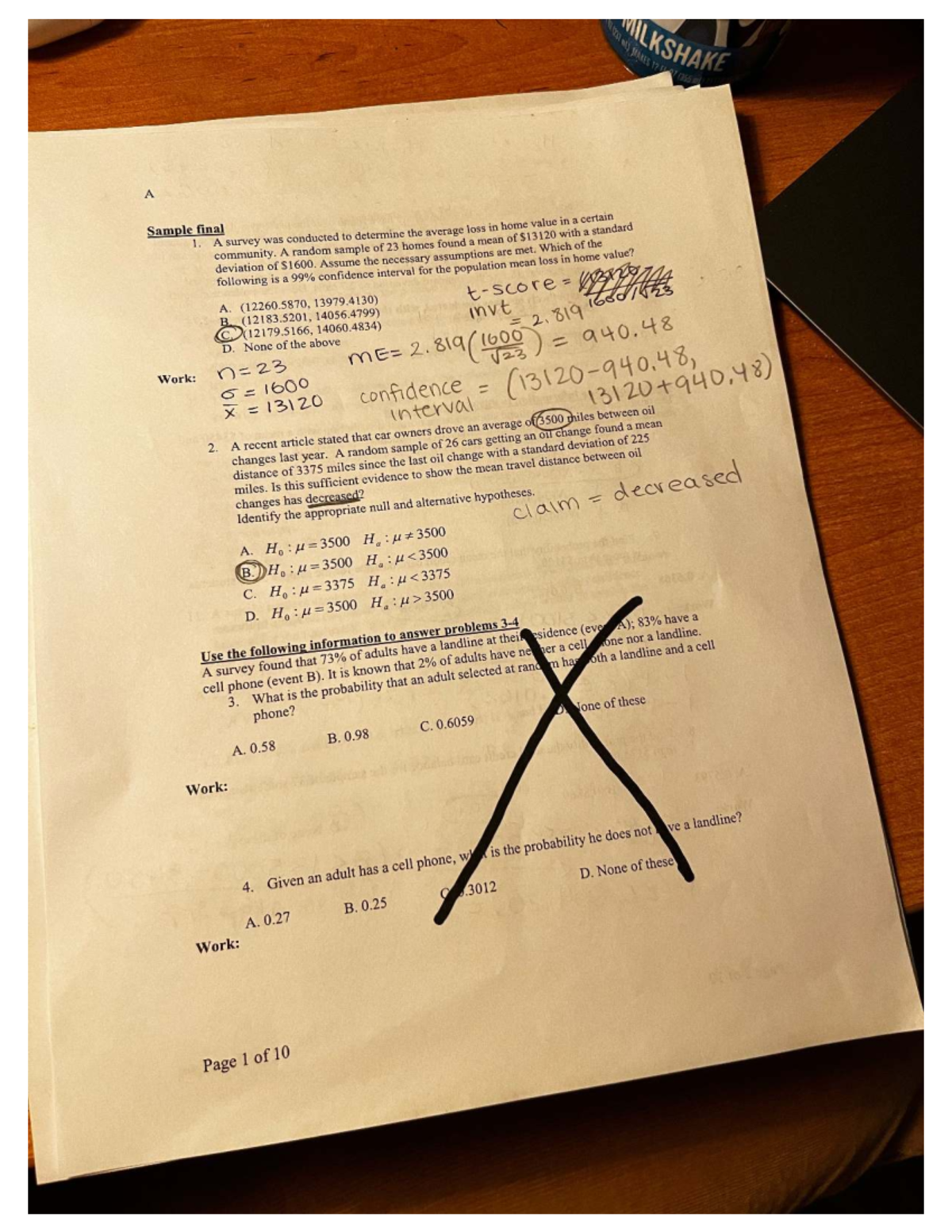 Stat 119 extra credit: Confidence intervals and hypothesis testing ...