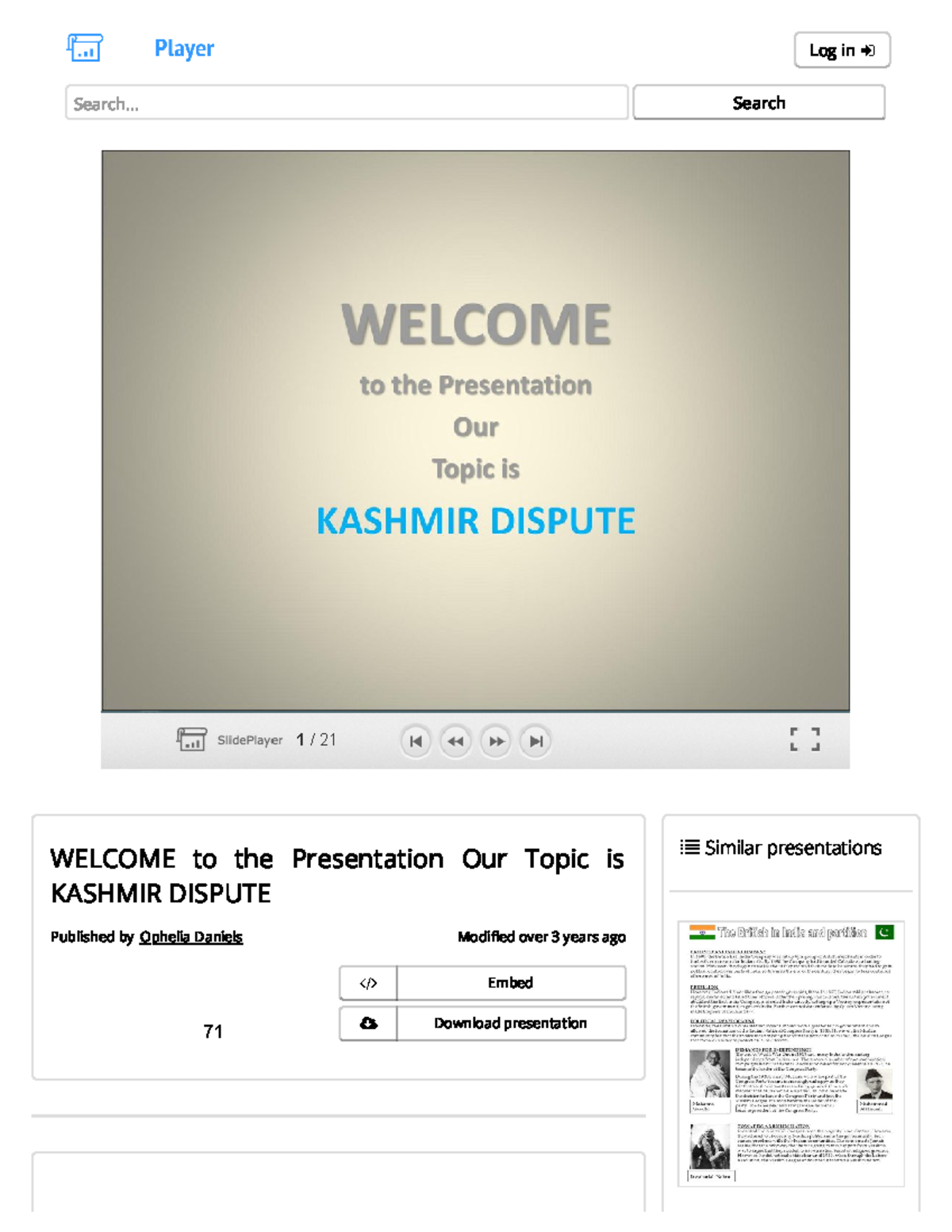 KASHMIR DISPUTE Presentation - An In-Depth Analysis and Insights - Studocu