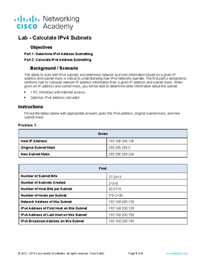 3.7.10 Lab - Use Wireshark to View Network Traffic - Topology Objectives Part 1: Capture and ...