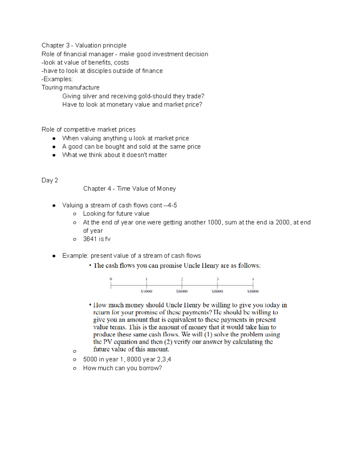 Principles of Finance (FIN 101) - Chapters 1-4 Overview and Key ...