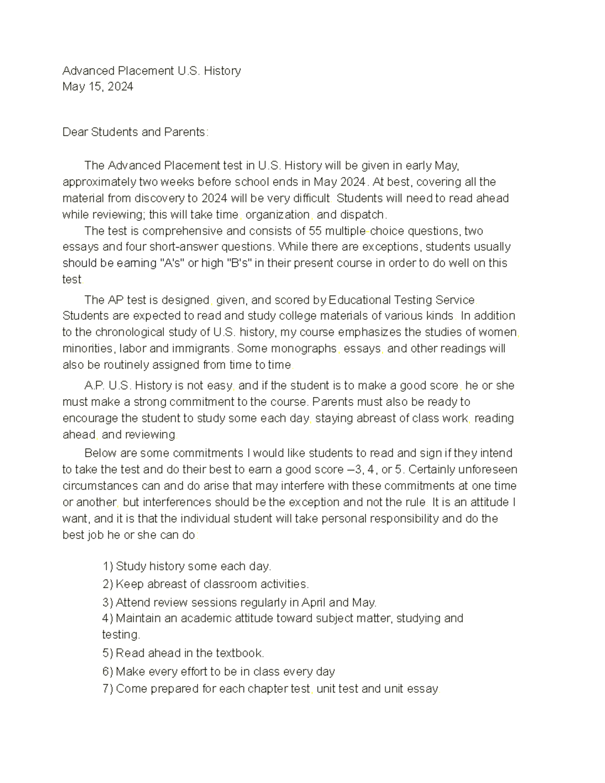 Ap us history 2024-2025 summer reading packet-2024060509182070 ...