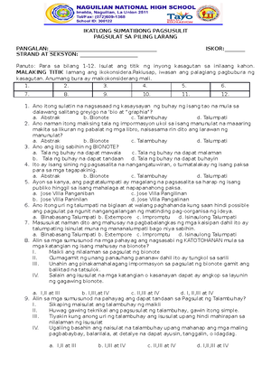 Module 1 Quarter 4 Cookery 10 - QUARTER 4 PREPARING AND COOKING MEAT ...