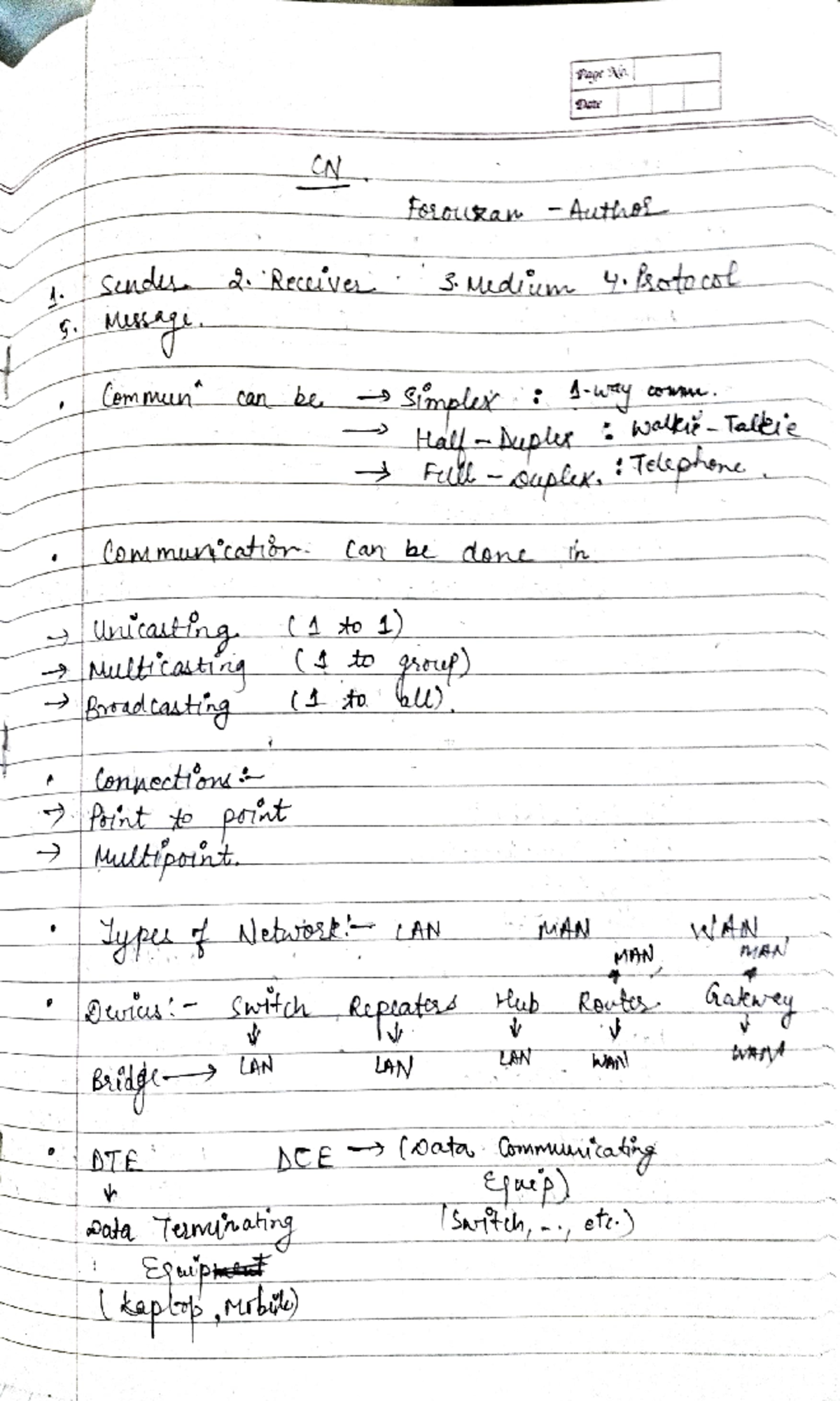 Computer Networks (CS 101) - Overview of WANs and Network Components ...
