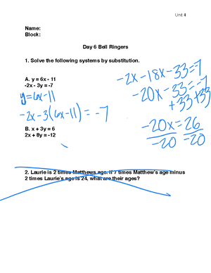 [Solved] College math - College Algebra Concepts (MATH 1040 ) - Studocu