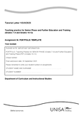 Tps2601 - Unisa - Teaching practical 1 - Studocu