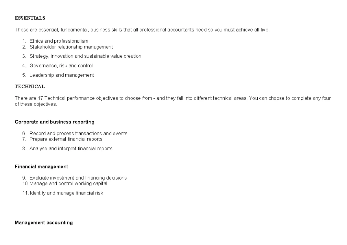 ACCA Approved Employer PER Confirmation Form for Trainees - Studocu