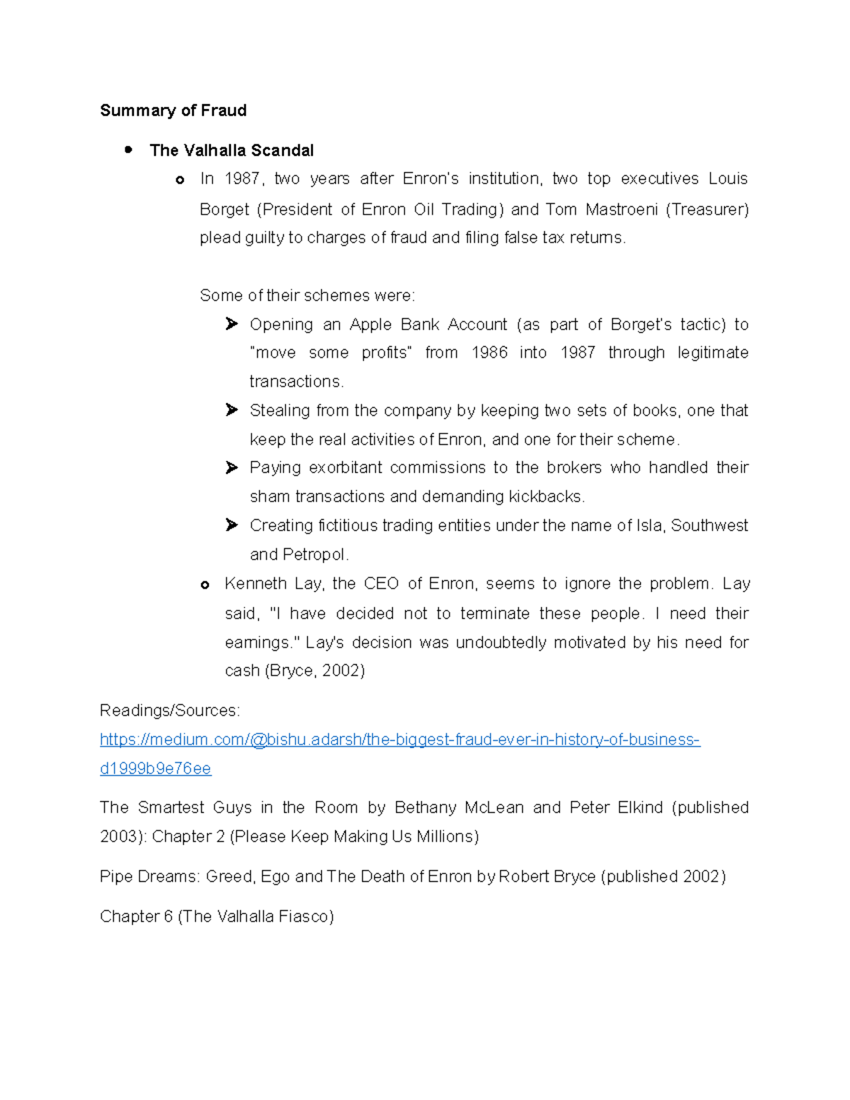 Enron Scandal Overview: Key Cases of Fraud and Deception Analysis - Studocu