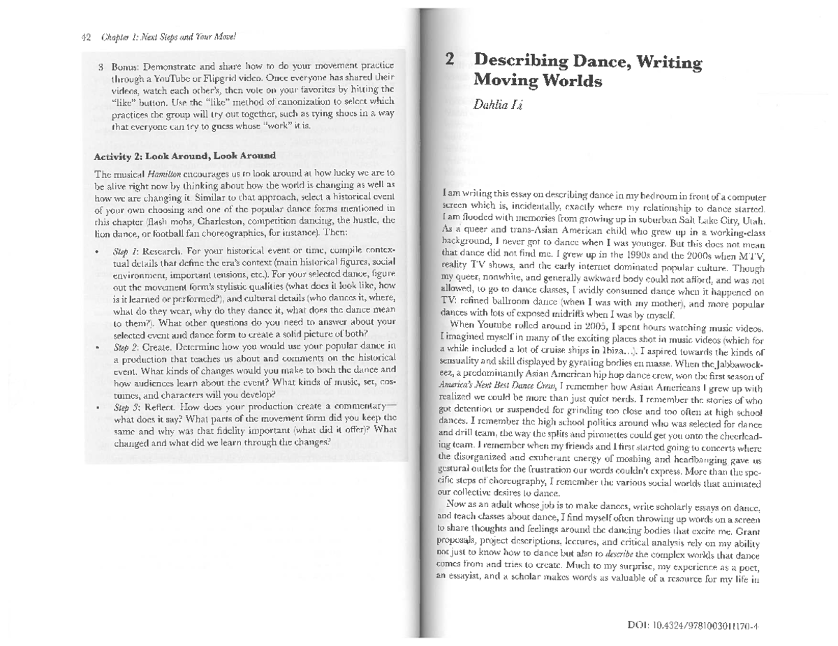 42 Dance and Identity: Analyzing Popular Culture and Movement Practices ...