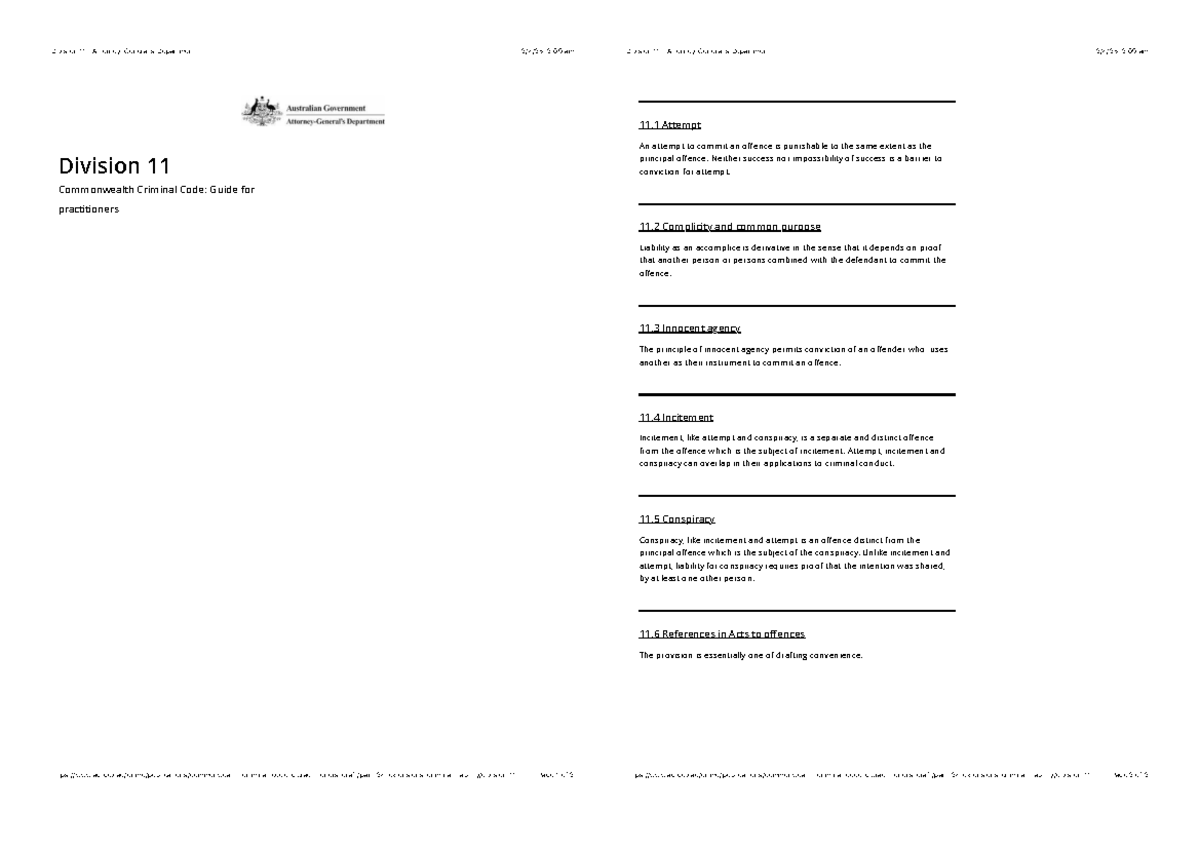 Division 11 Attorney-General's Department - Division 11 | Attorney ...
