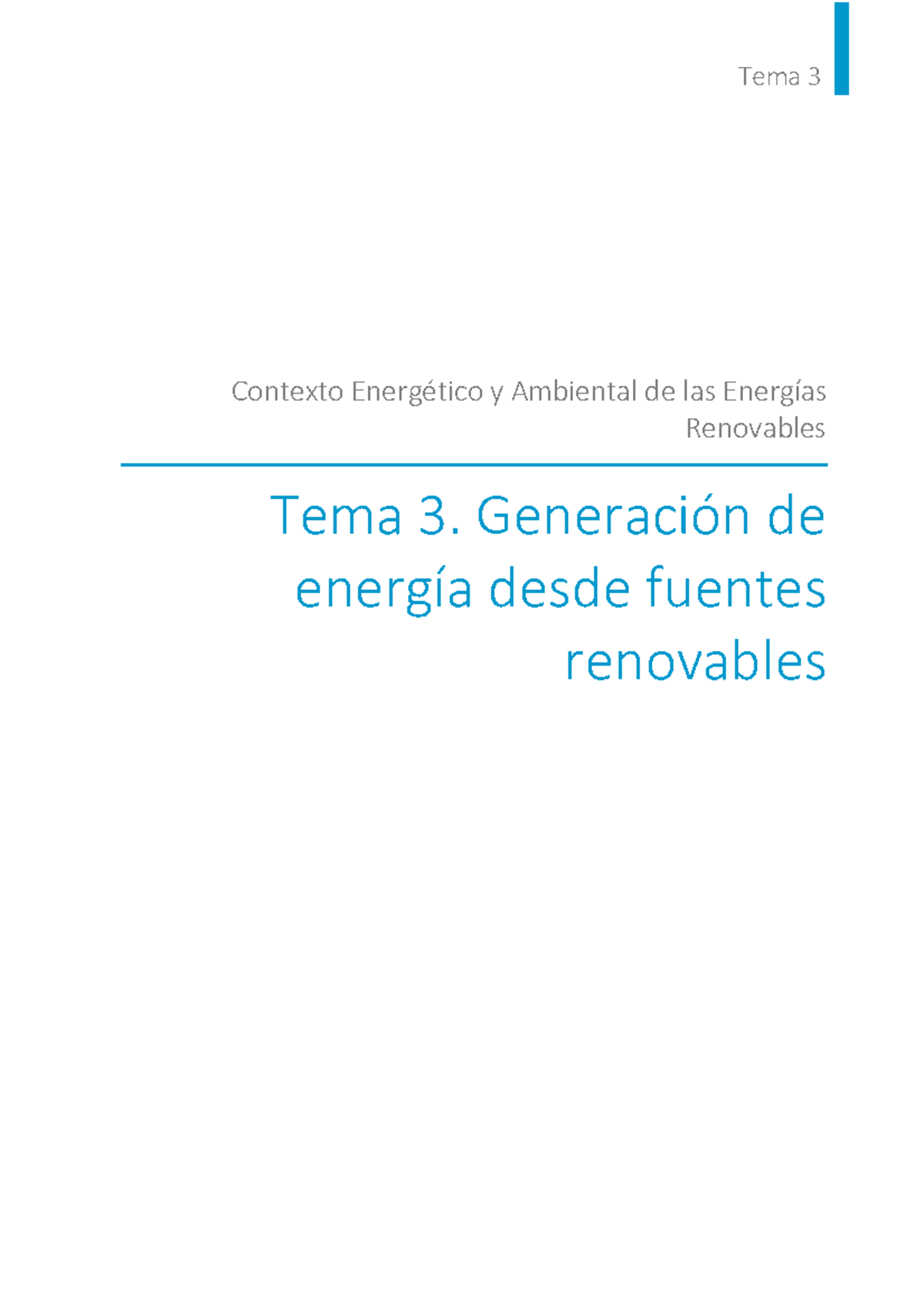 Tema 3: Contexto Energético y Ambiental de las Energías Renovables ...