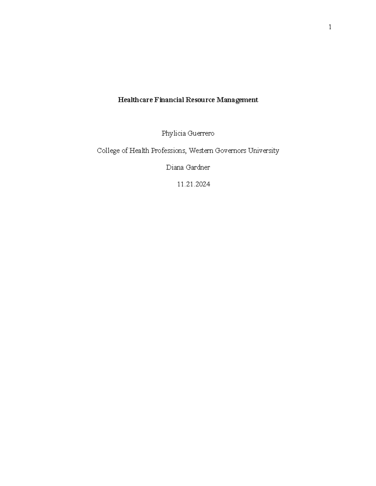C811 Task 1 - Analyzing the Healthcare Revenue Cycle Management - Studocu