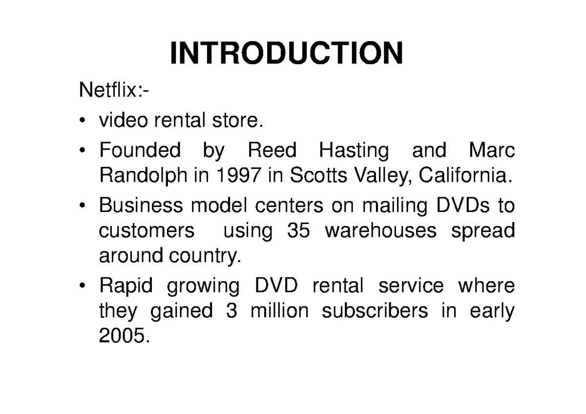 Netflix Case Study - EXTERNAL ENVIRONMENT & STRATEGIC ANALYSIS - Studocu