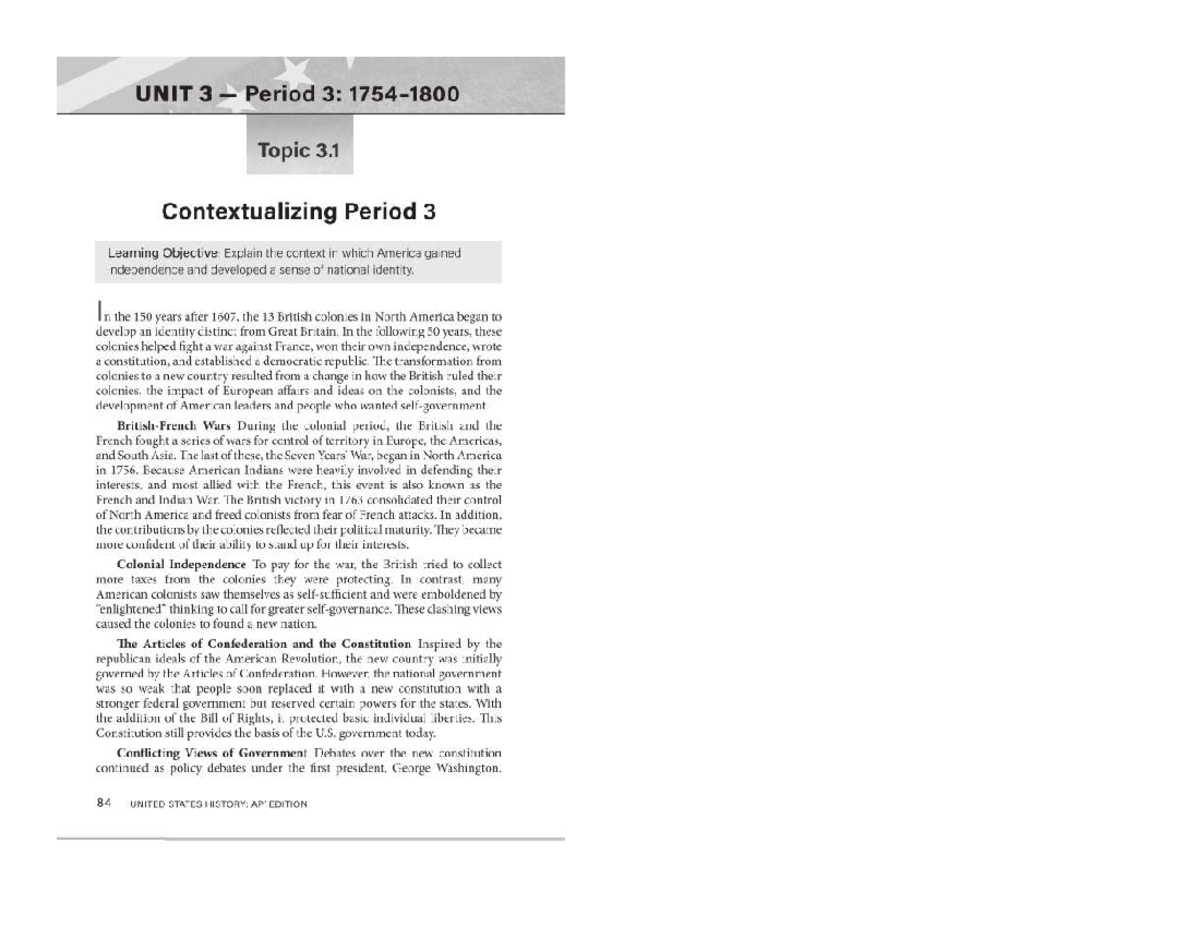 AMSCO 2021 Period 3 Textbook Review and Study Guide - UNIT 3 Period 3 ...