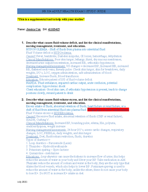 Adult Health II Edapt WEEK 6 - ALTERED MALE REPRODUCTION Many issues ...