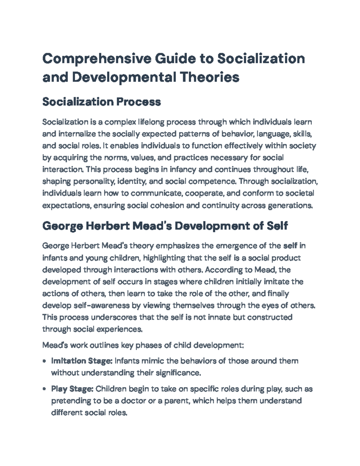 SOC 101: Comprehensive Overview of Socialization Processes & Theories ...