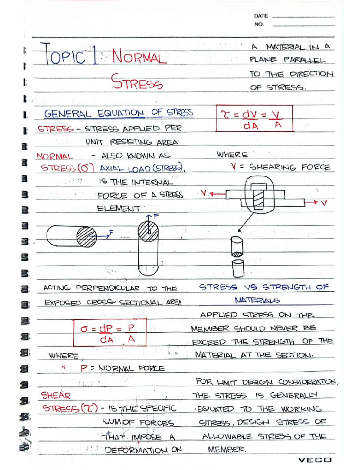 MDB( Notes and Reviewer) - DATE NO: TOPIC 1 A MATERIAL IN A NORMAL ...
