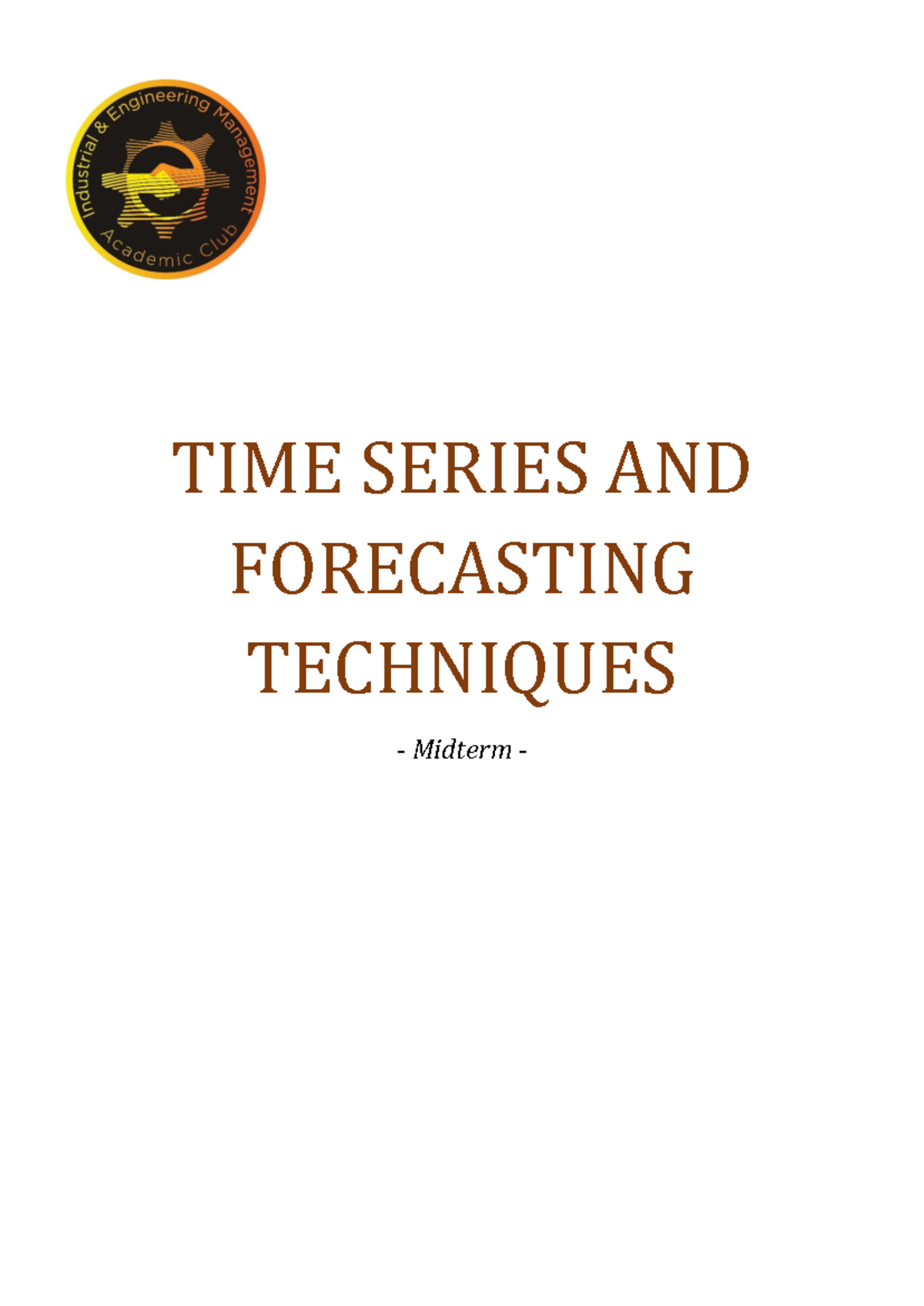 Time Series Mid IAC - Ts-review-mid - TIME SERIES AND FORECASTING ...