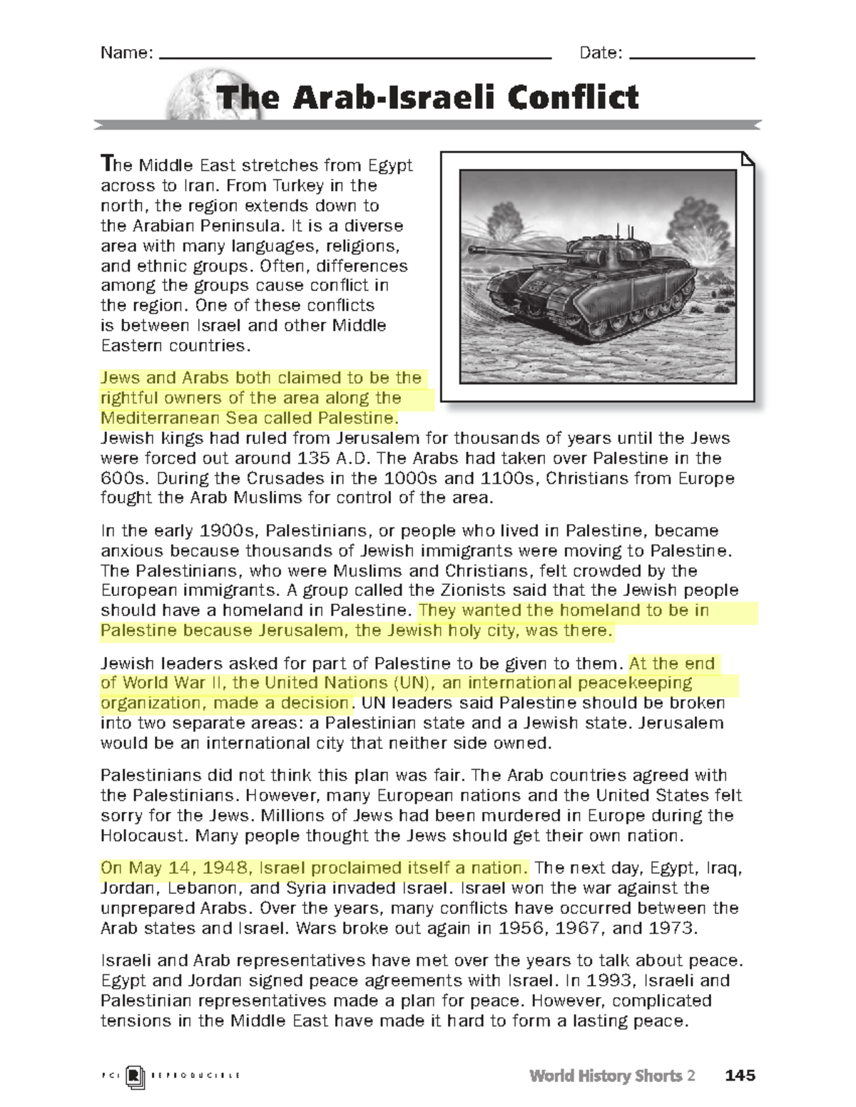 Israeli Conflict HS: Understanding the Middle East Tensions and History ...
