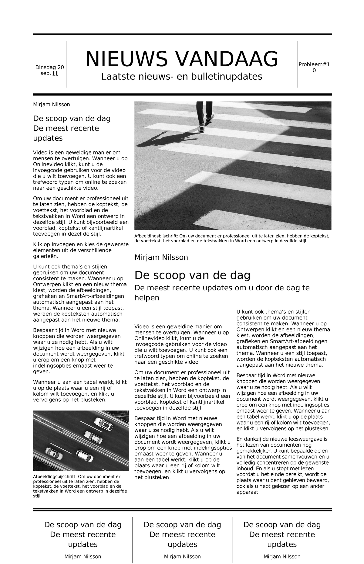 Template | Krantenartikel: Professionele Documenttips en Updates ...