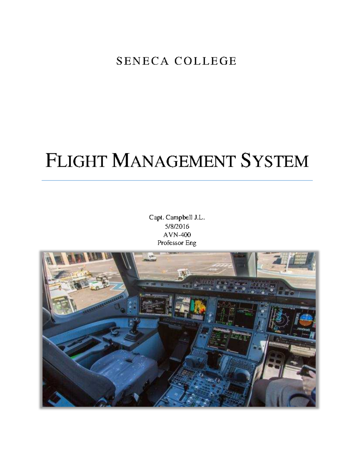 Flight Management System Analysis - SENECA COLLEGE AVIA 101 - Studocu