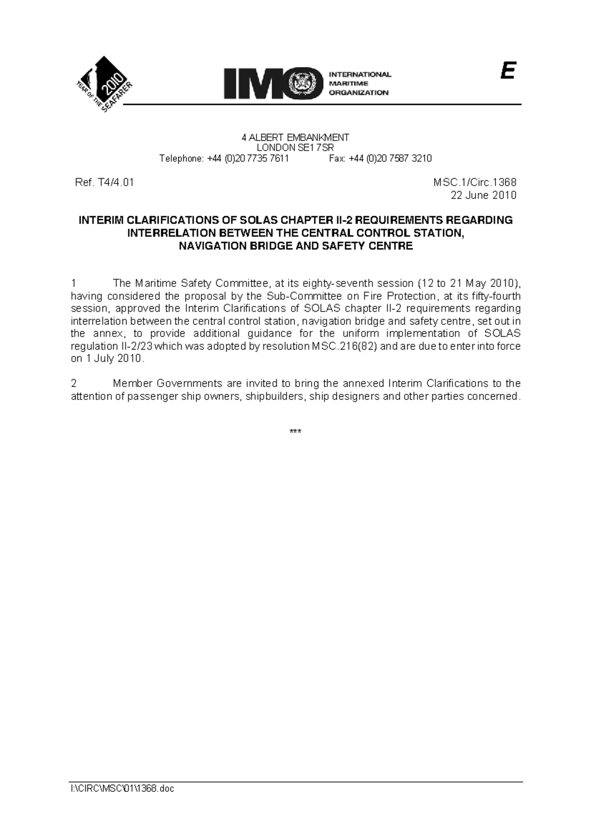 IACS Rec. 2021 No.47: Shipbuilding & Repair Quality Standards (Rev.10) - Studocu