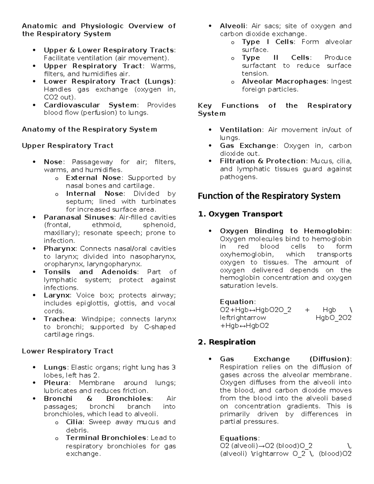 1ST LONG QUIZ NCM 11 - Comprehensive Respiratory Assessment ...