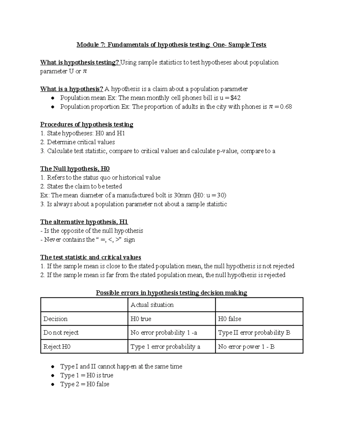 Module 8 Two - sample tests - Module 8: Two - sample tests Hypothesis ...