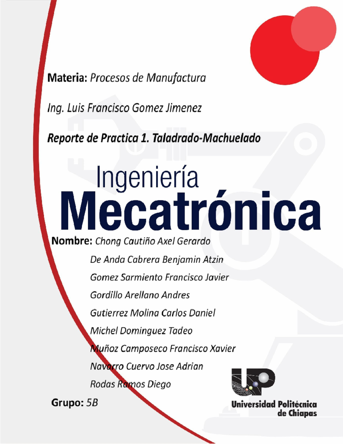 Reporte de Práctica 1: Taladrado y Machuelado en Acero - Studocu