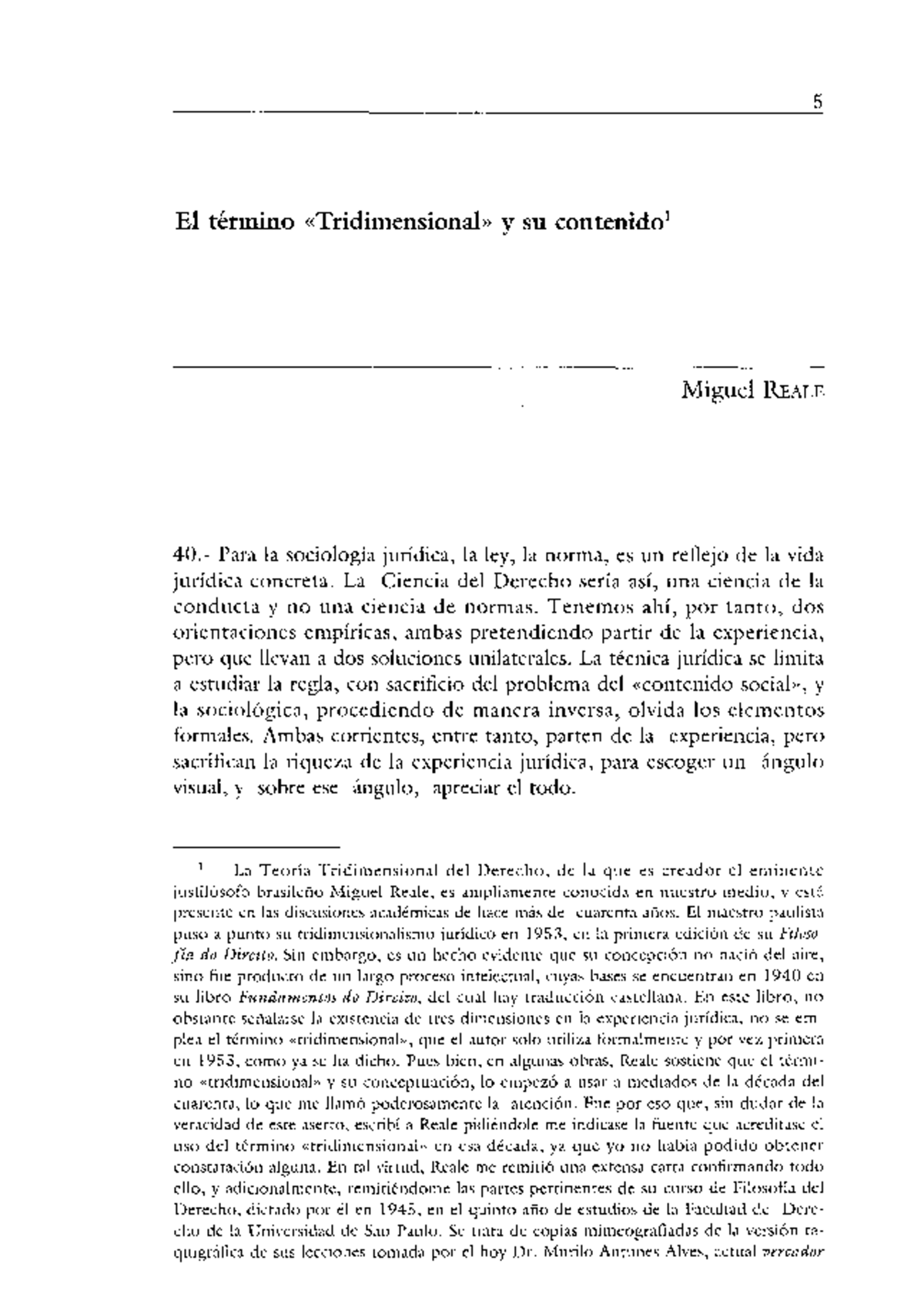 Teoría Tridimensional del Derecho según Miguel Reale: Elementos Clave ...