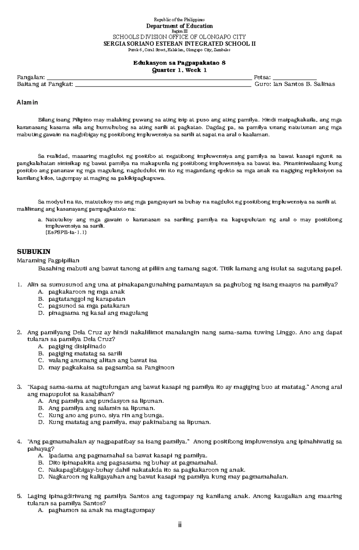 COT-Search Engine Lesson Plan for Grade 7 English - Studocu