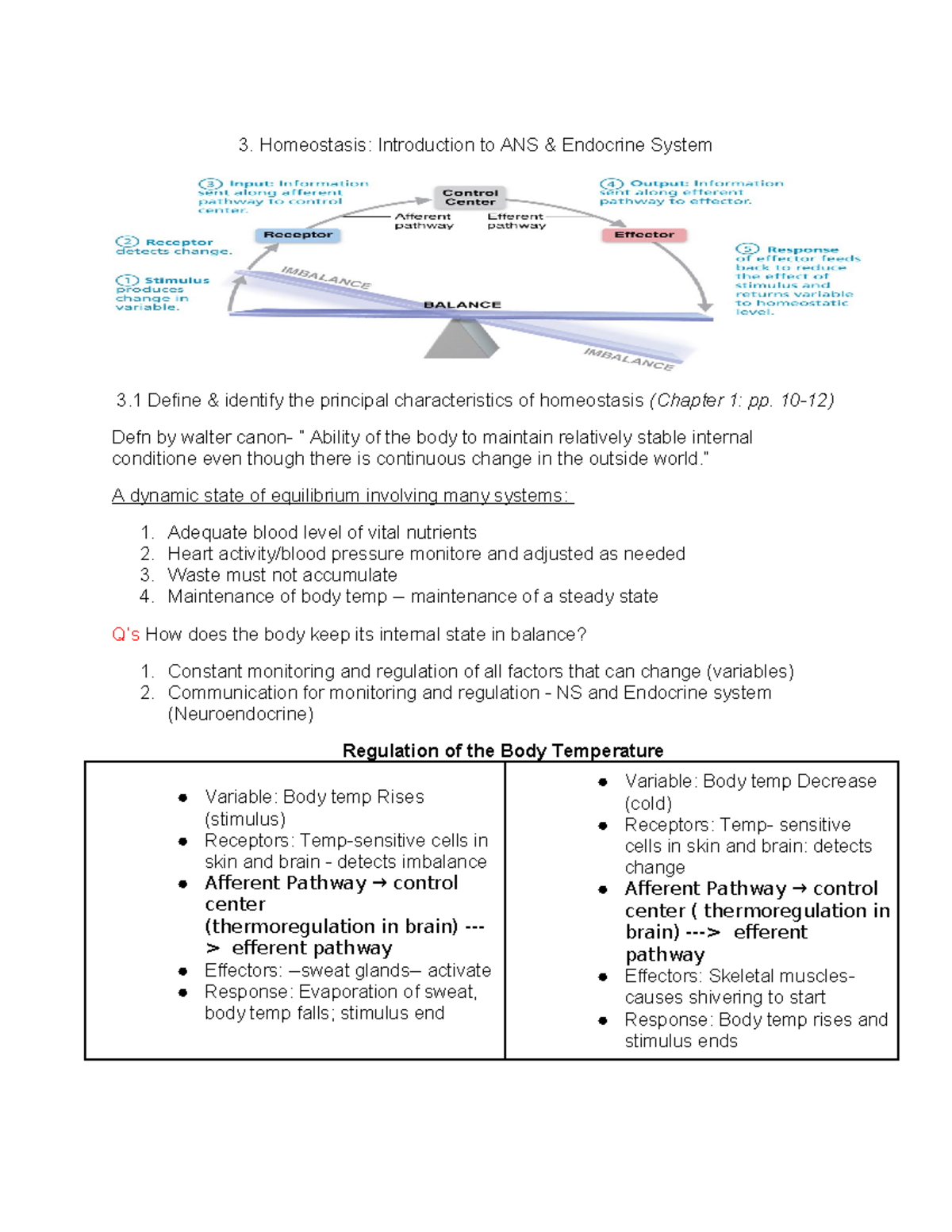 ANP - Homeostasis: Understanding the ANS & Endocrine System - Studocu