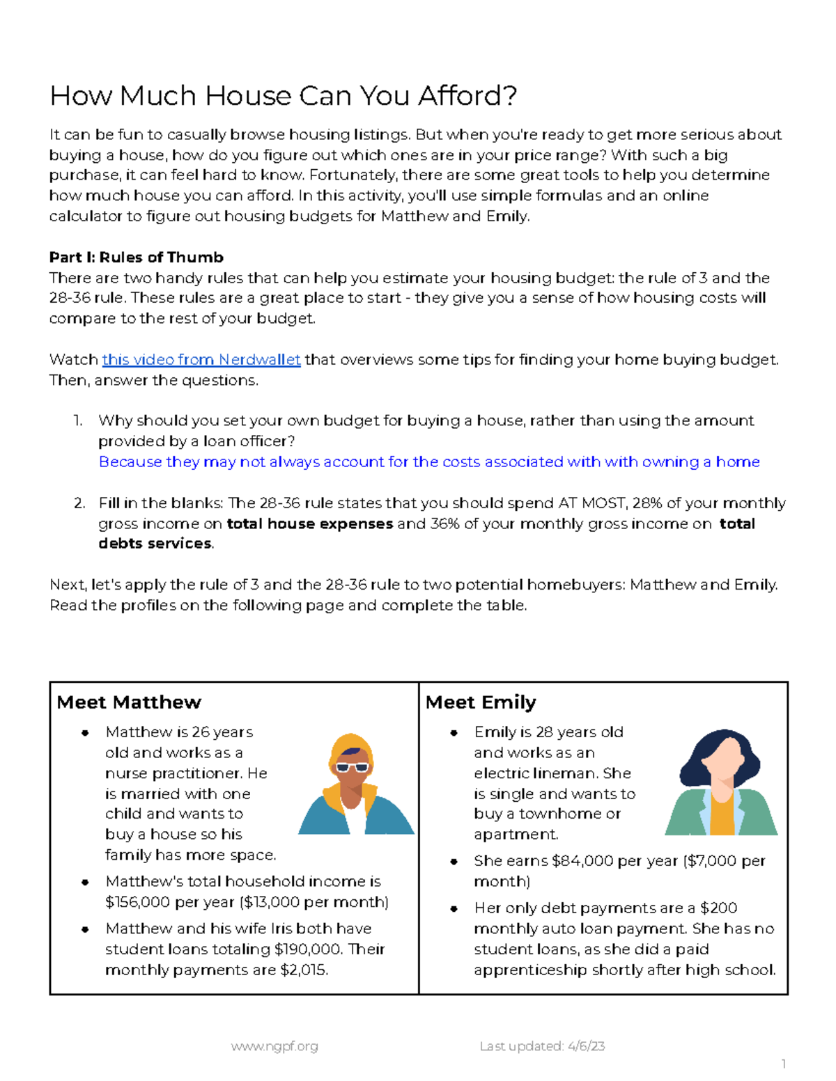 Lesson 2: Determining Your Housing Budget - How Much Can You Afford ...