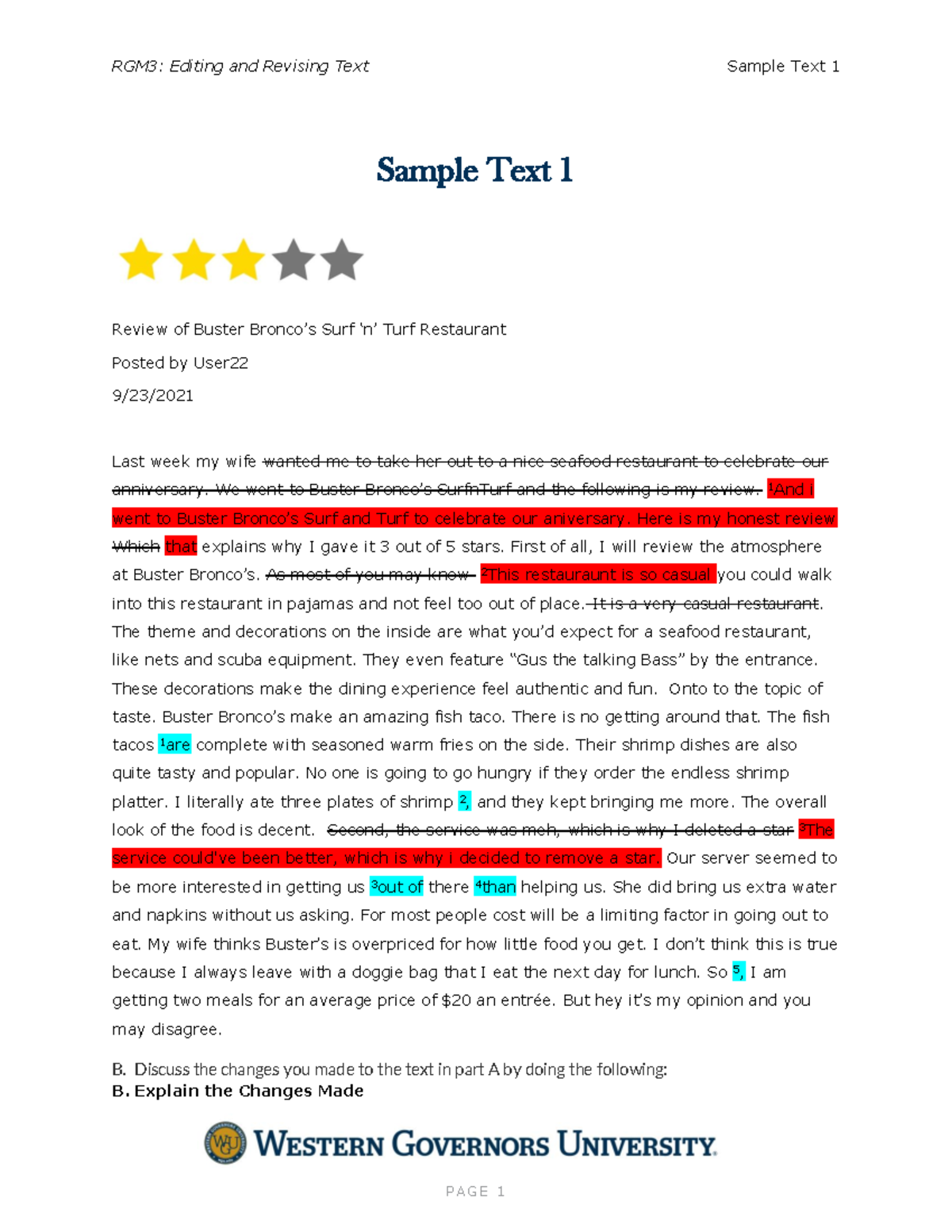 Sample Text 1 (2) - D269 - RGM3: Editing and Revising Text Sample Text ...