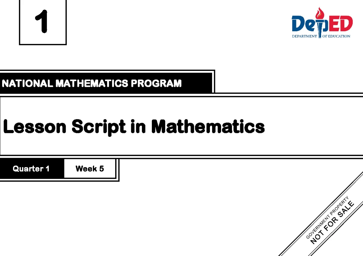 Q1 ENGL 4 Lesson 5 Learning Activity Sheet for Week 5 - Studocu