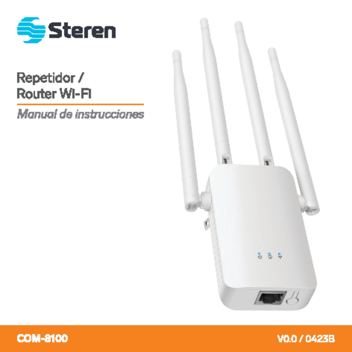 COM-8100 Manual de Instrucciones para Repetidor Router Steren - Studocu